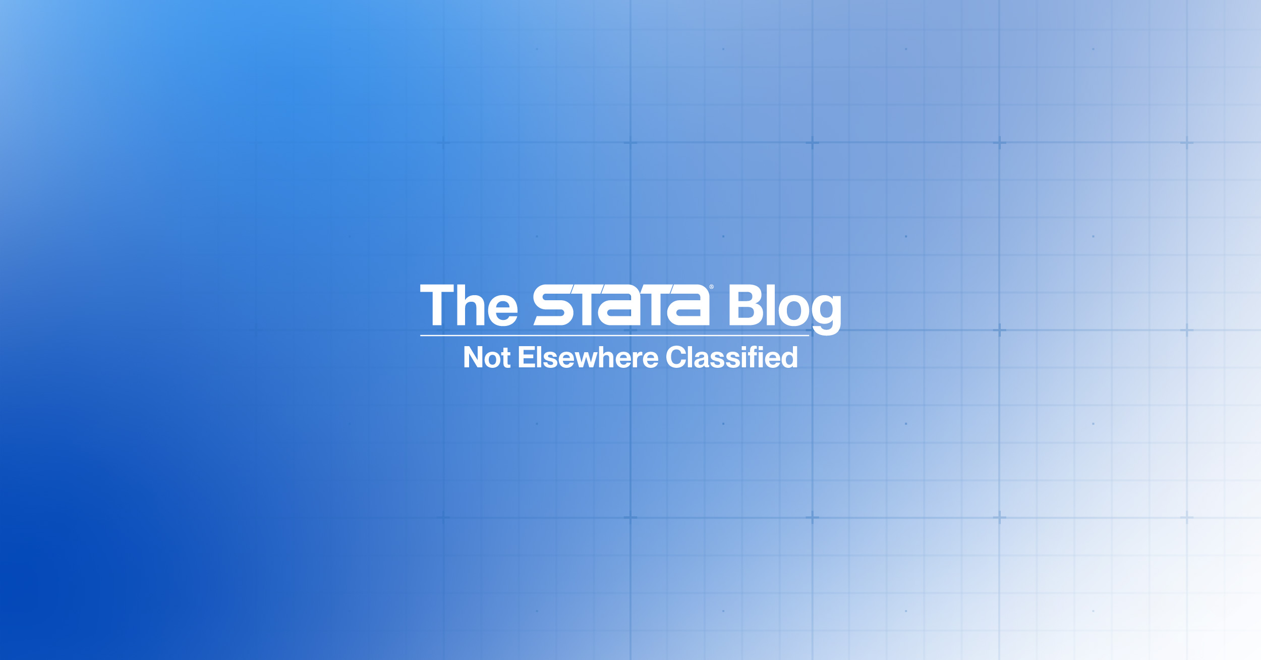 Stata 18 Archives The Stata Blog