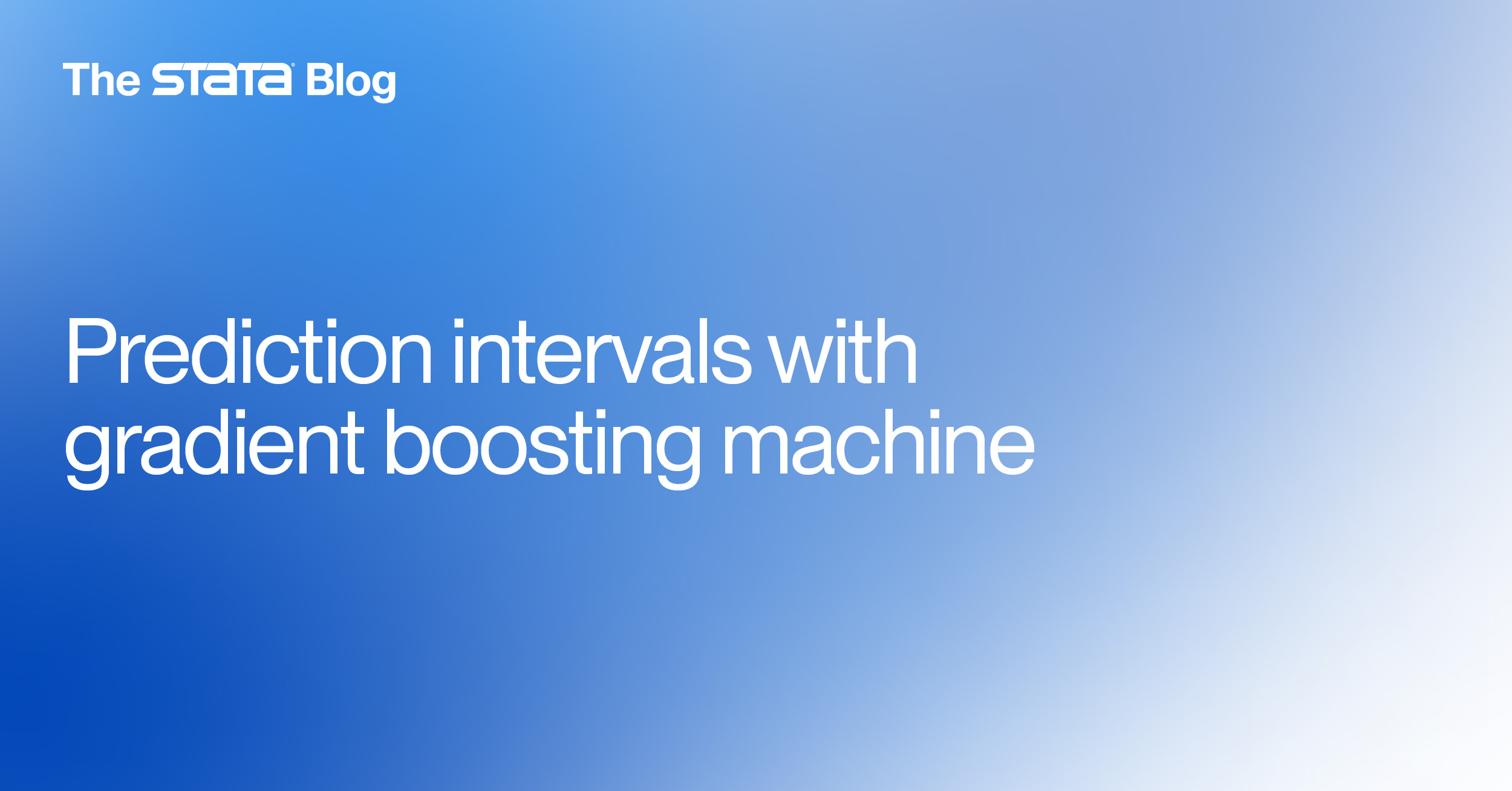 The Stata BlogPrediction intervals with gradient boosting machine - The ... The Stata BlogPrediction intervals with gradient boosting machine - The ...
